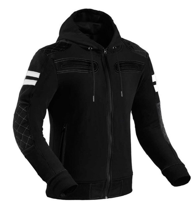Lady Rival black Kevlar waterproof motorcycle hoodie